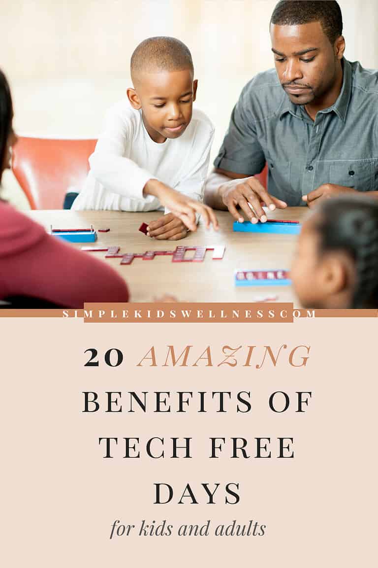 20 amazing benefits of tech free days for kids and adults