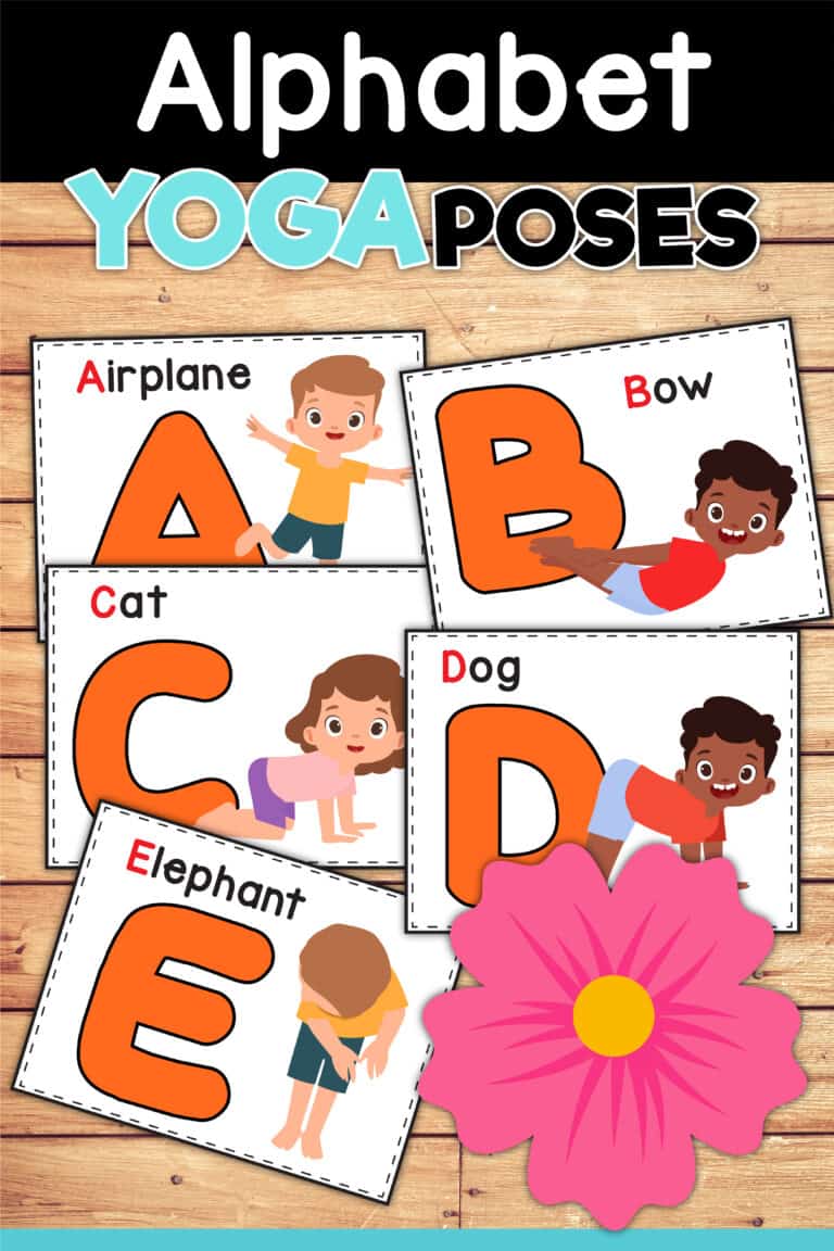 Free Yoga Alphabet Poses for Exercise and Learning Fun