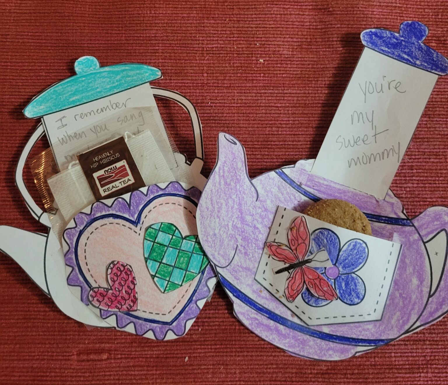 Free Mothers Day Printable 3-D Teapot Card Craft for Mom
