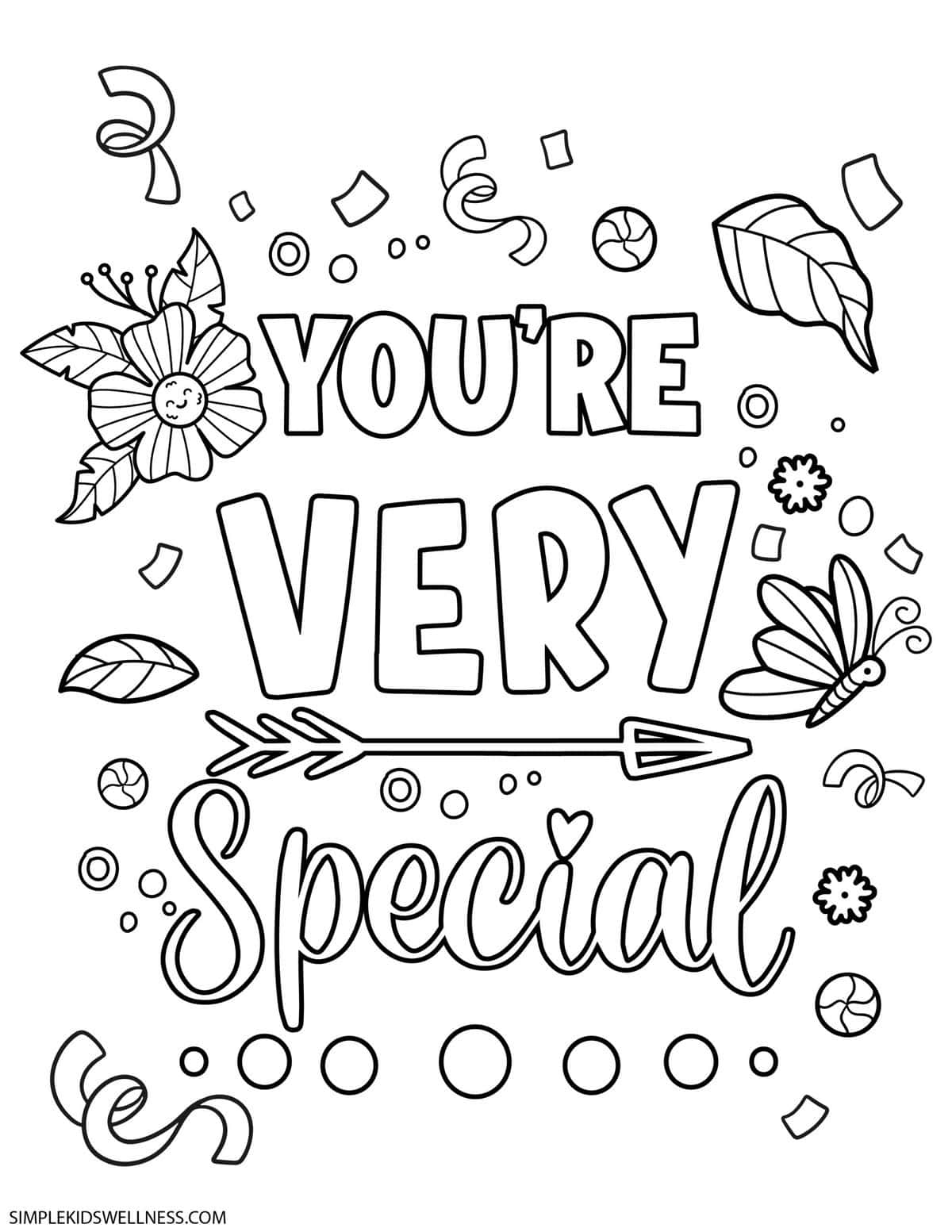 Make someone smile with kindness coloring pages