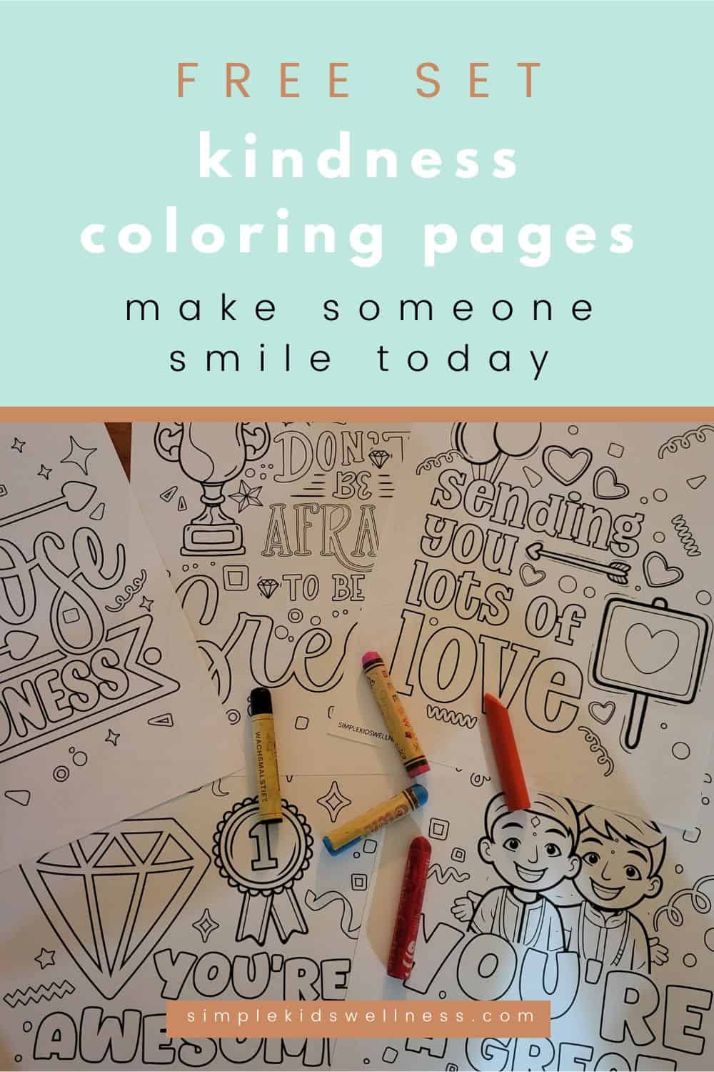 Make someone smile with kindness coloring pages