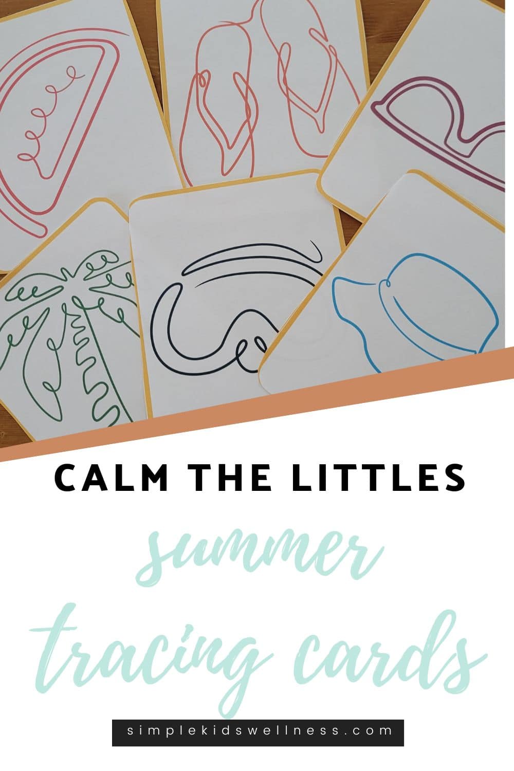 12 Free Calming Summer Tracing Worksheets for Bored Littles