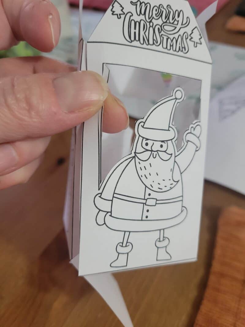 Free Christmas Lantern Template for Children of all ages